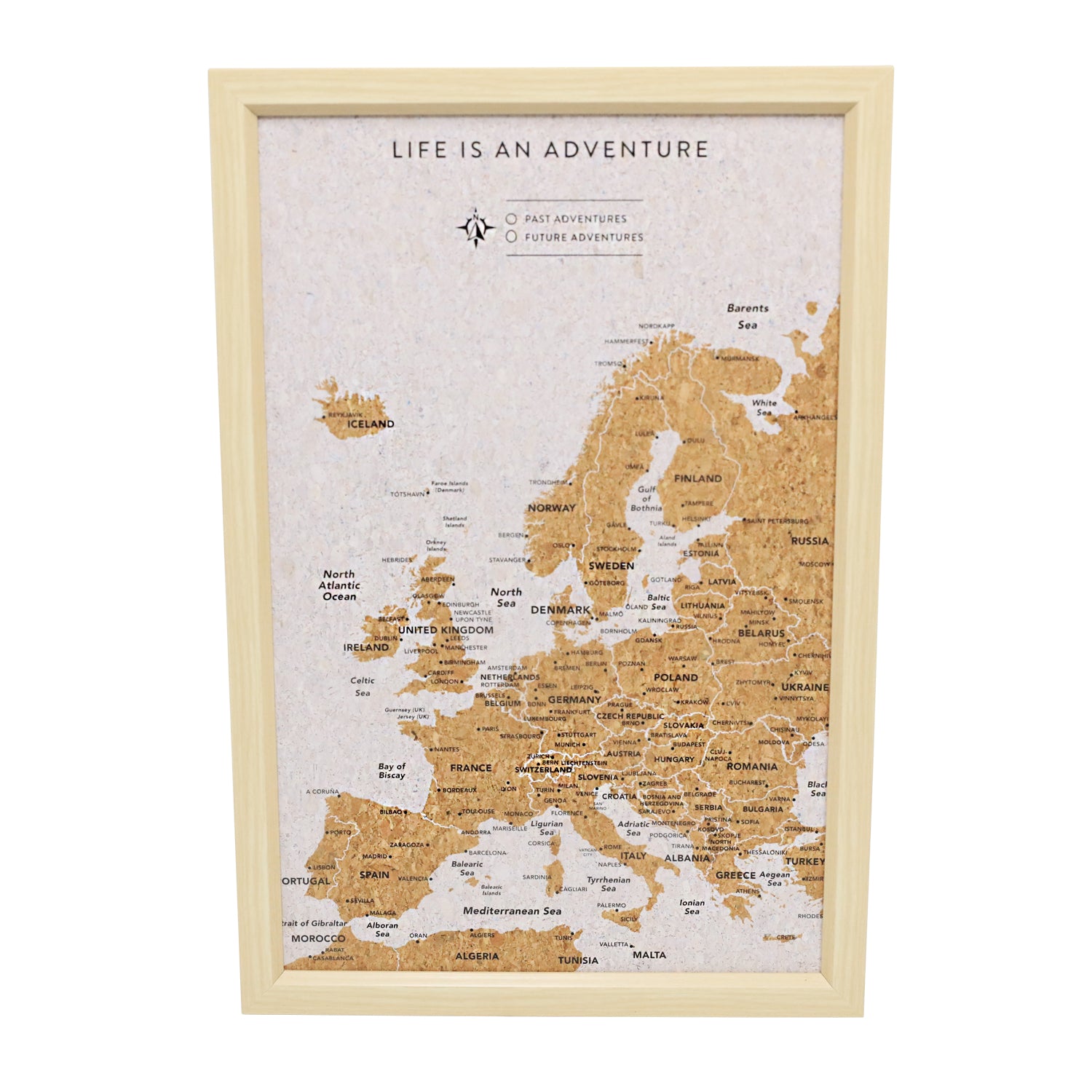 Splosh Limited Edition Europe Travel Board Small Map – House